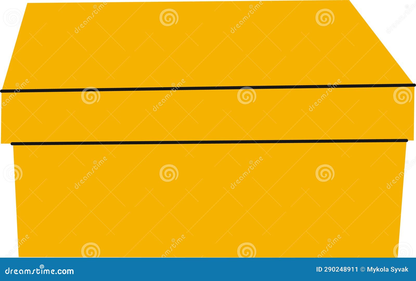 Cardboard Shoe Box Cartoon Vector | CartoonDealer.com #290248911