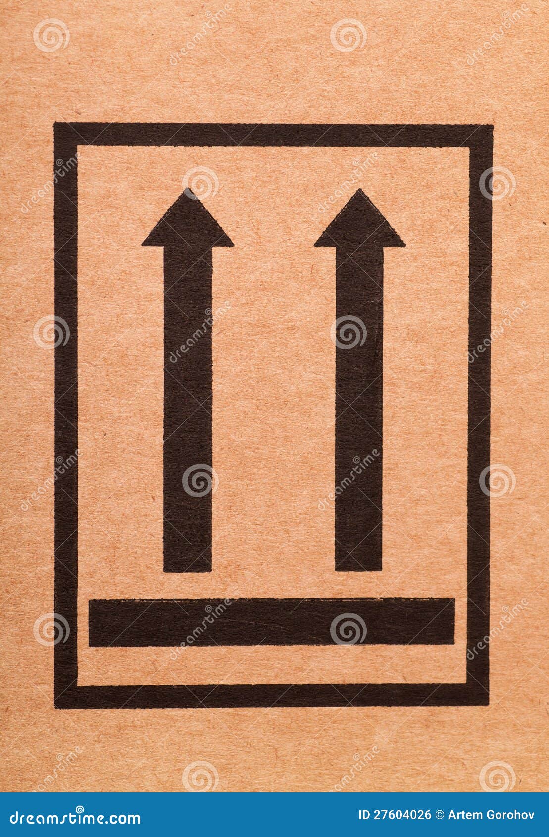 Cardboard sign stock photo. Image of delivering, container - 27604026