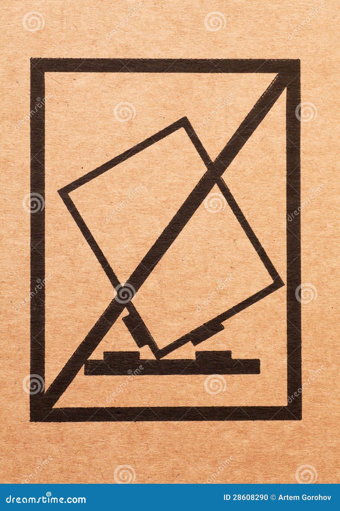 Cardboard sign stock photo. Image of delivering, send - 28608290