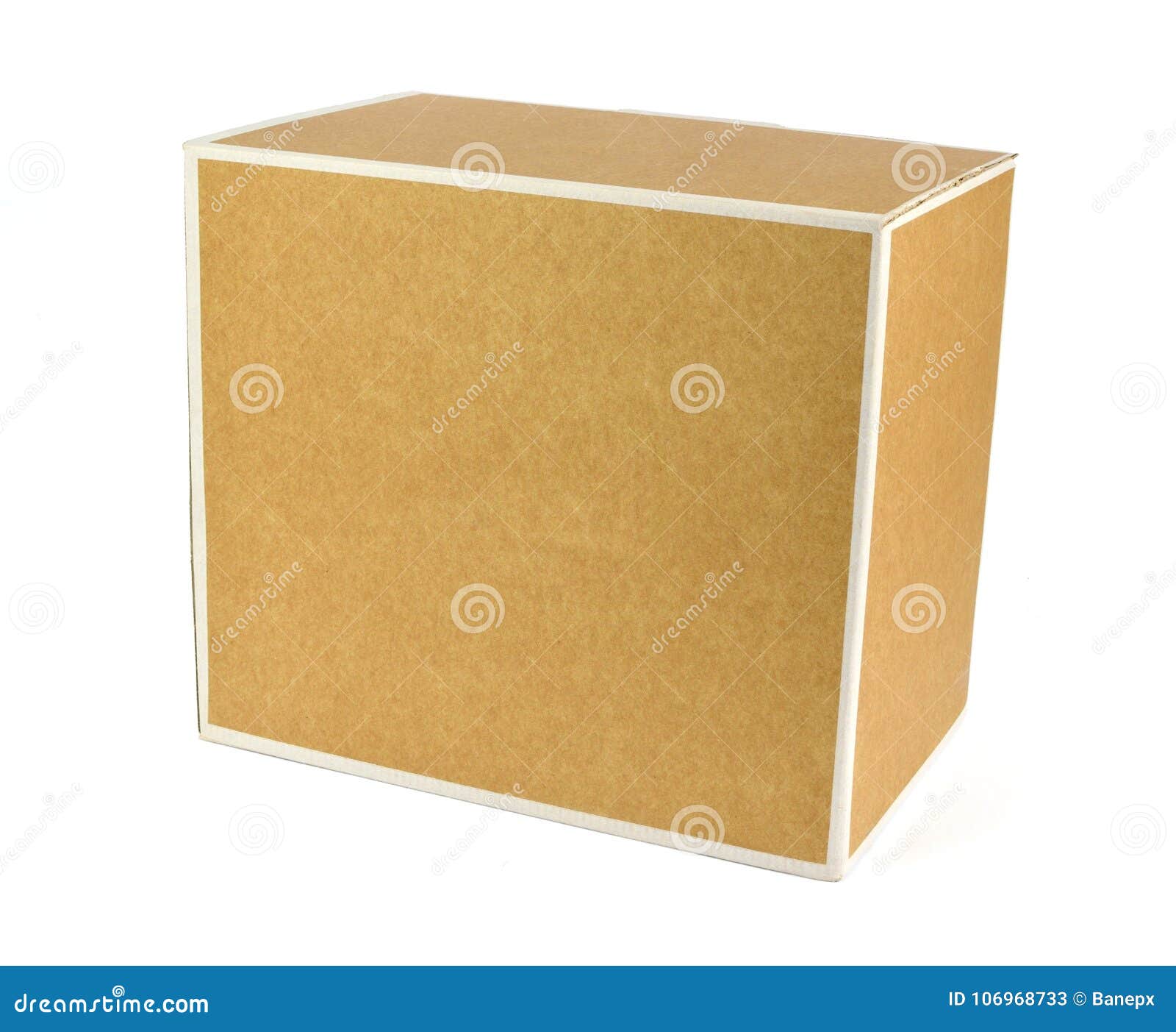 Cardboard square box stock image. Image of shipping - 106968733