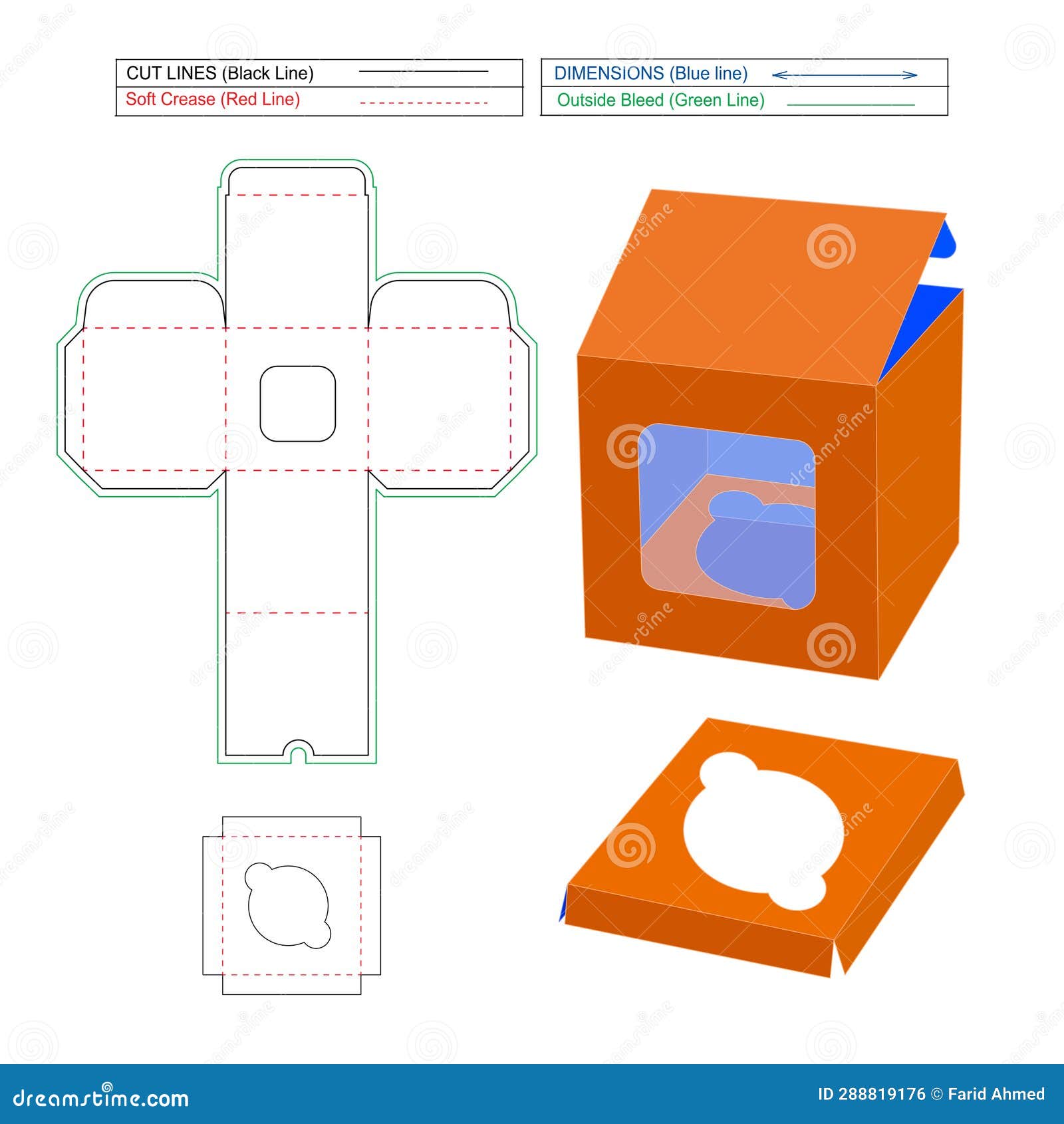 Square Cake Box Design Templates 8 Inch Kraft Paper Cake Box At