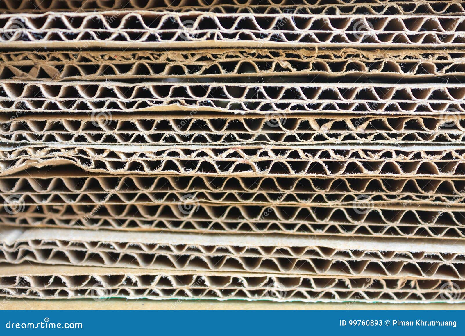 Cardboard stack stock image. Image of corrugated, storage - 99760893