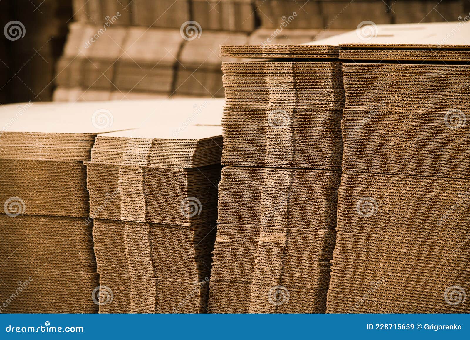 The Cardboard is in the Stack Stock Image - Image of packing, cardboard ...