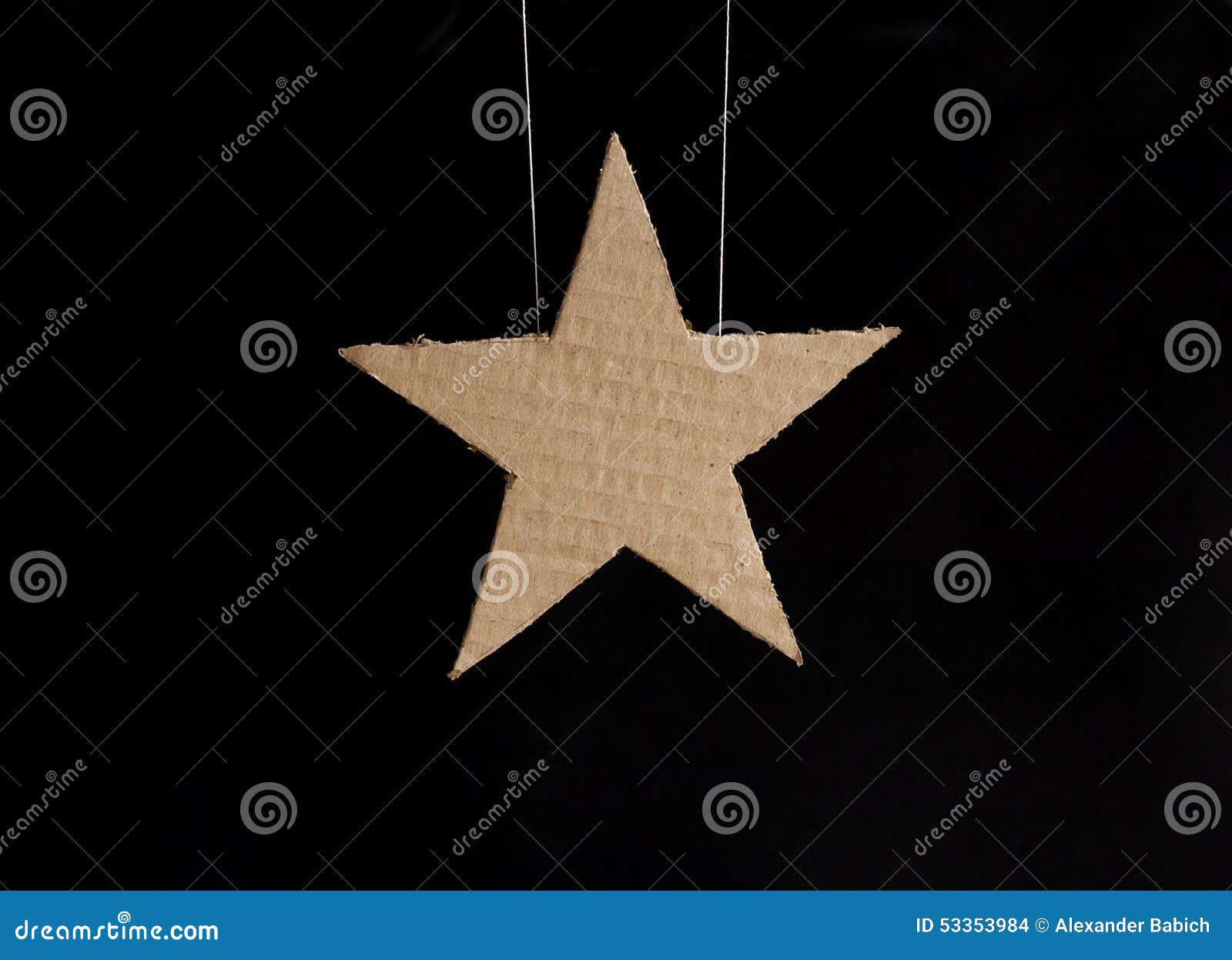 Cardboard star stock photo. Image of night, raya, abstract - 53353984