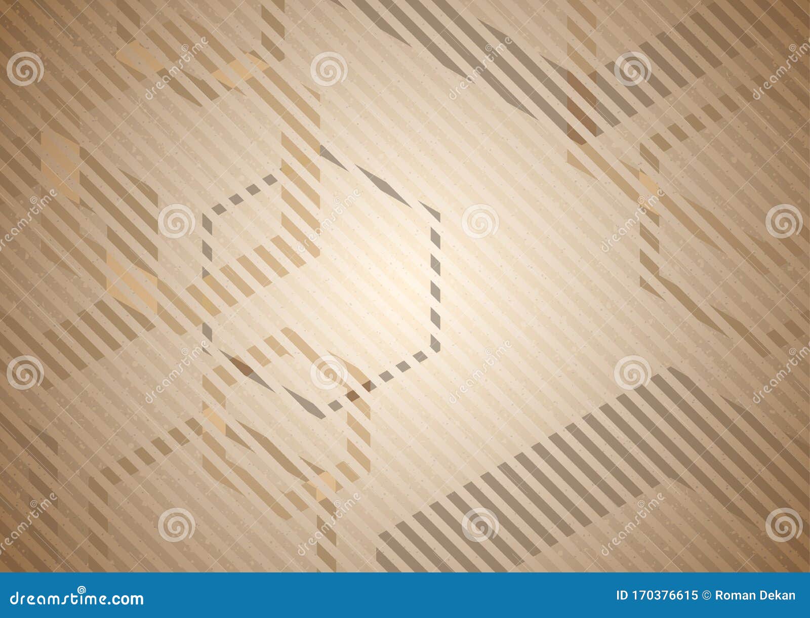 Cardboard Hexagonal Box Die Cut Template Vector Illustration ...