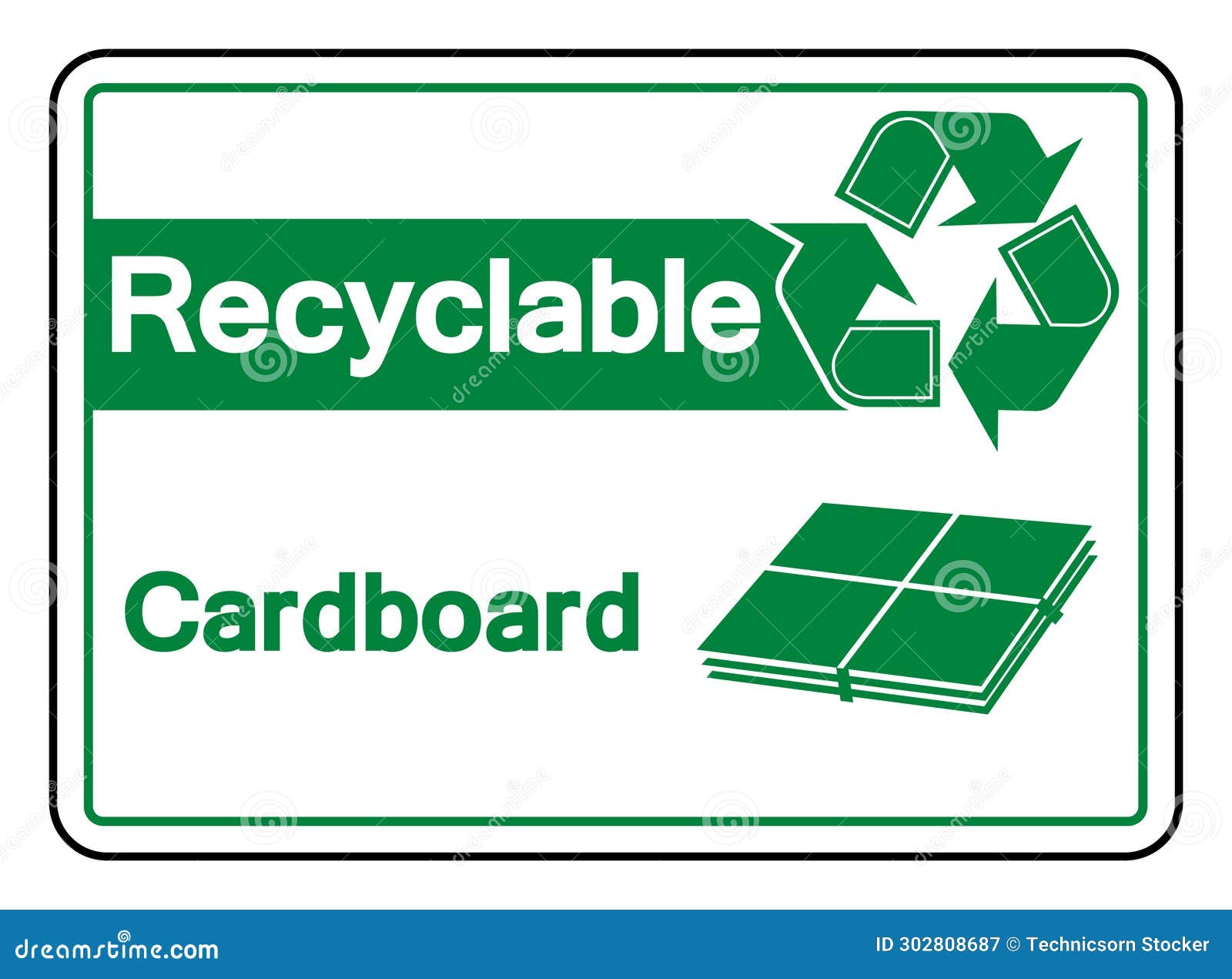 Cardboard Symbol Sign ,Vector Illustration, Isolate on White Background ...