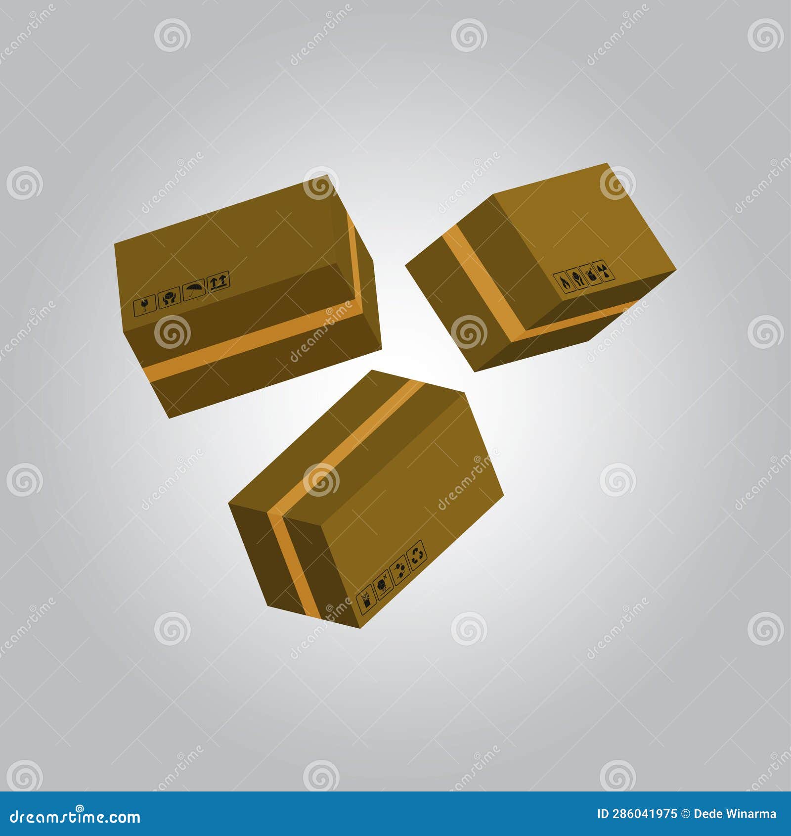 Cardboard with Symbols Design Vector Illustration Stock Vector ...