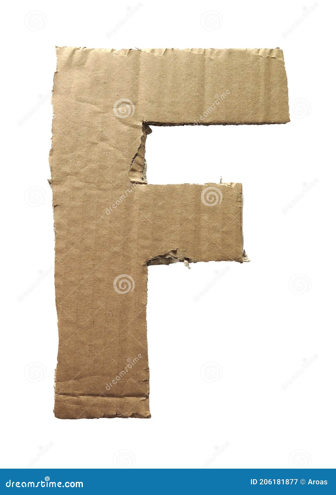 Cardboard texture Letter F stock image. Image of package - 206181877