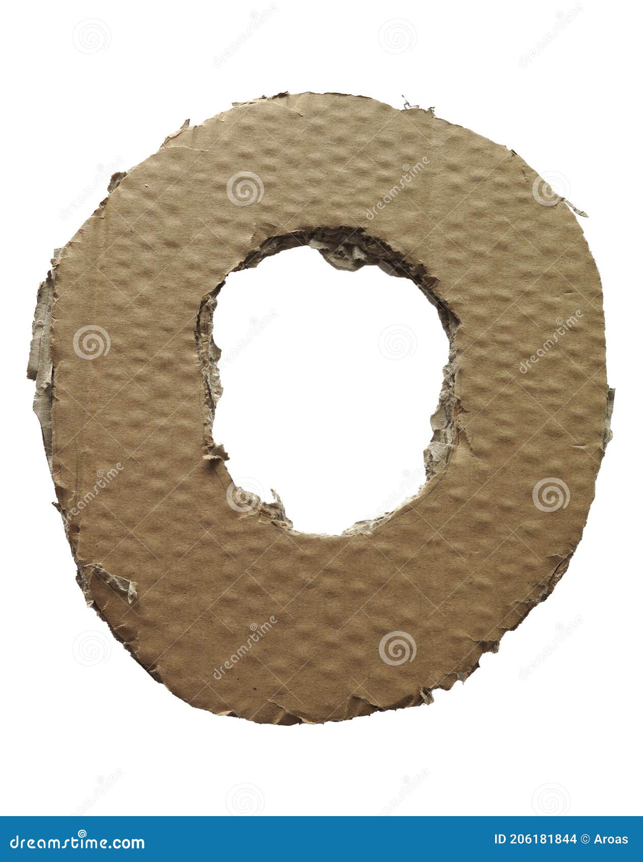 Cardboard texture Letter O stock photo. Image of caps - 206181844
