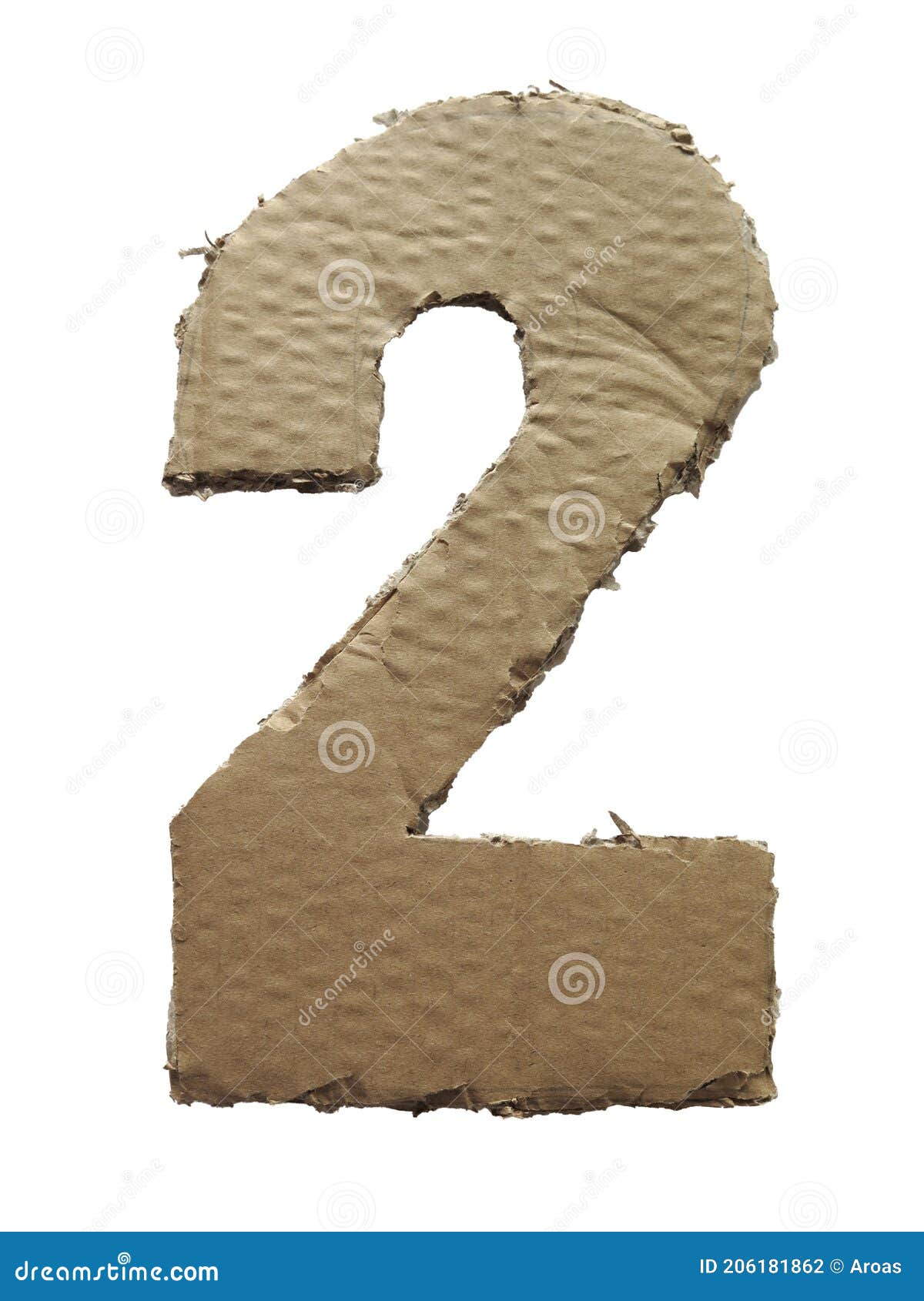 Cardboard texture Number 2 stock photo. Image of ecommerce - 206181862