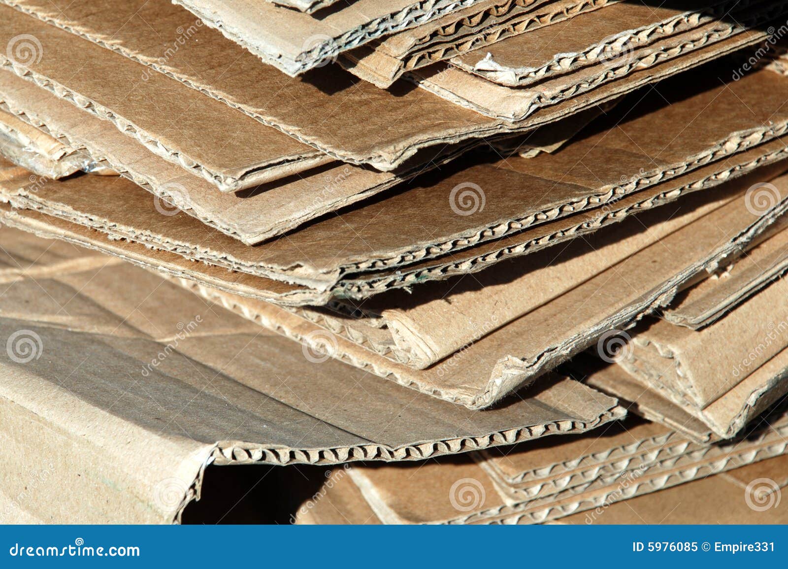 Cardboard trash stock image. Image of sheet, recycling - 5976085