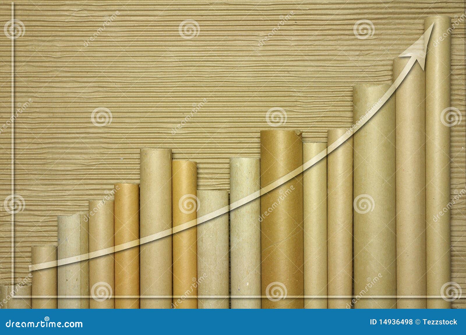Cardboard tube graph stock photo. Image of cardboard - 14936498