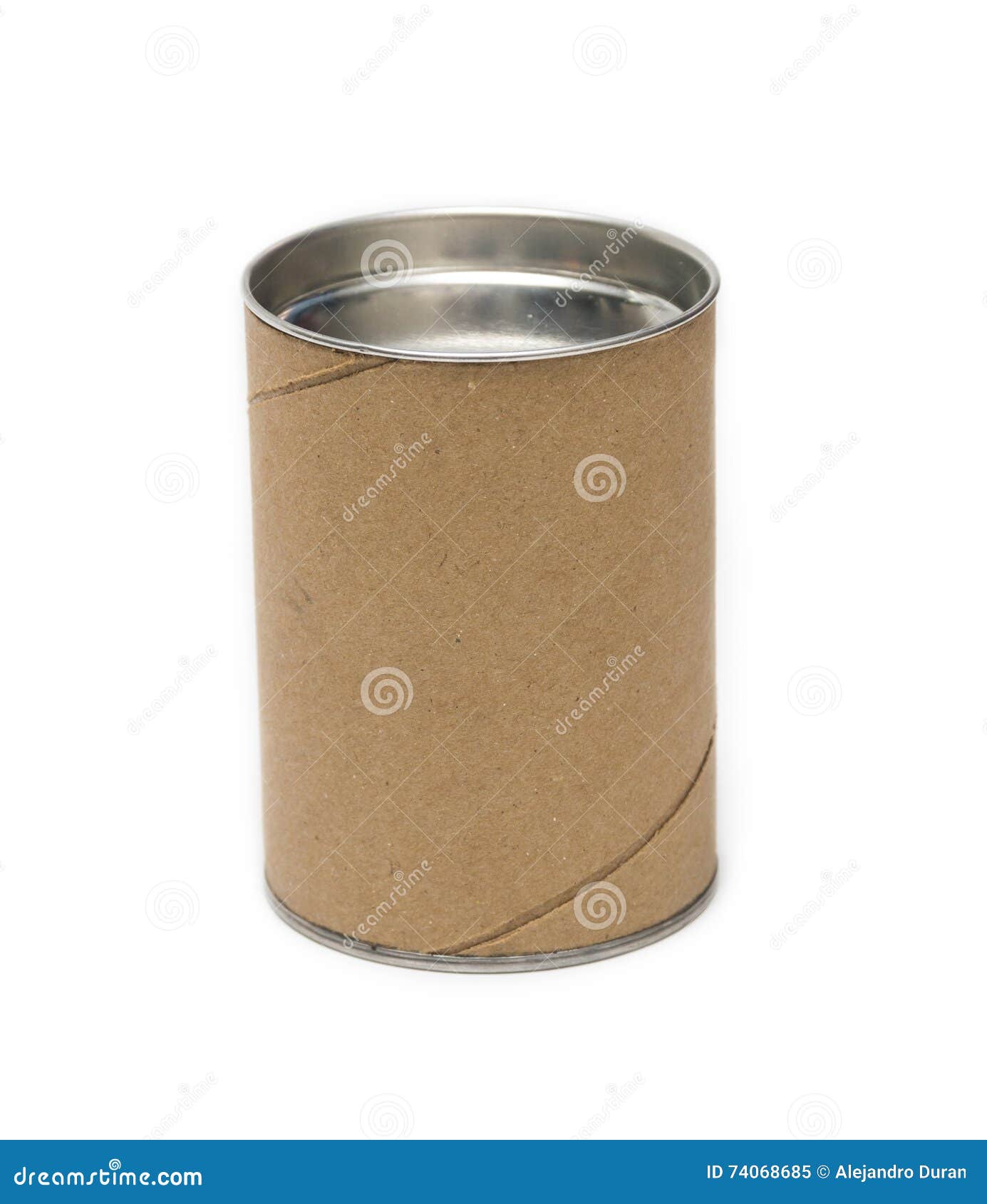 Cardboard tube packaging stock image. Image of clean - 74068685