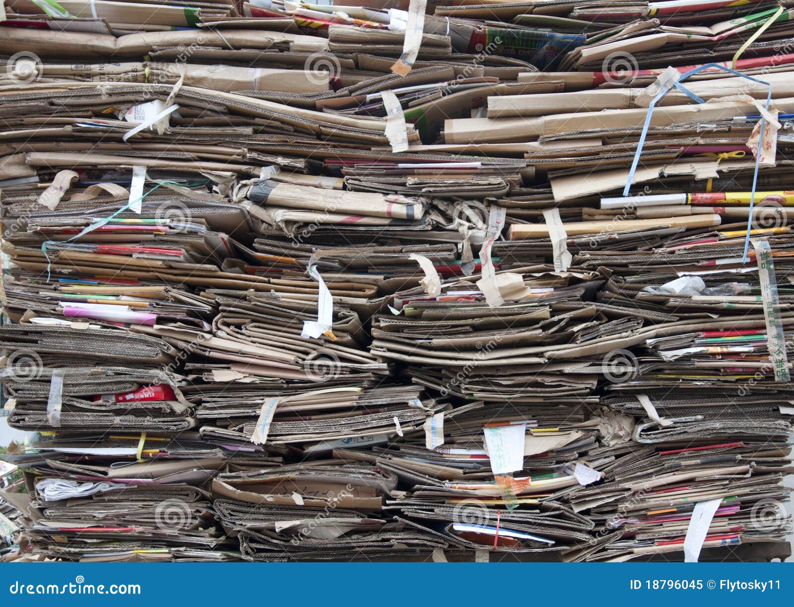 Cardboard waste stock image. Image of waster, environmental - 18796045