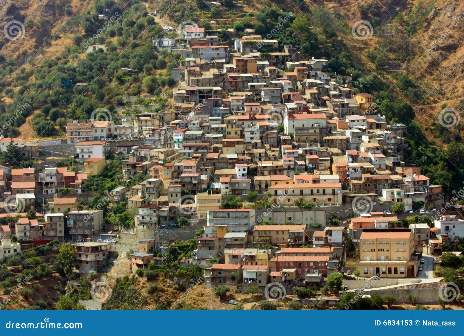 Cardeto stock image. Image of tightness, roofs, mountain - 6834153