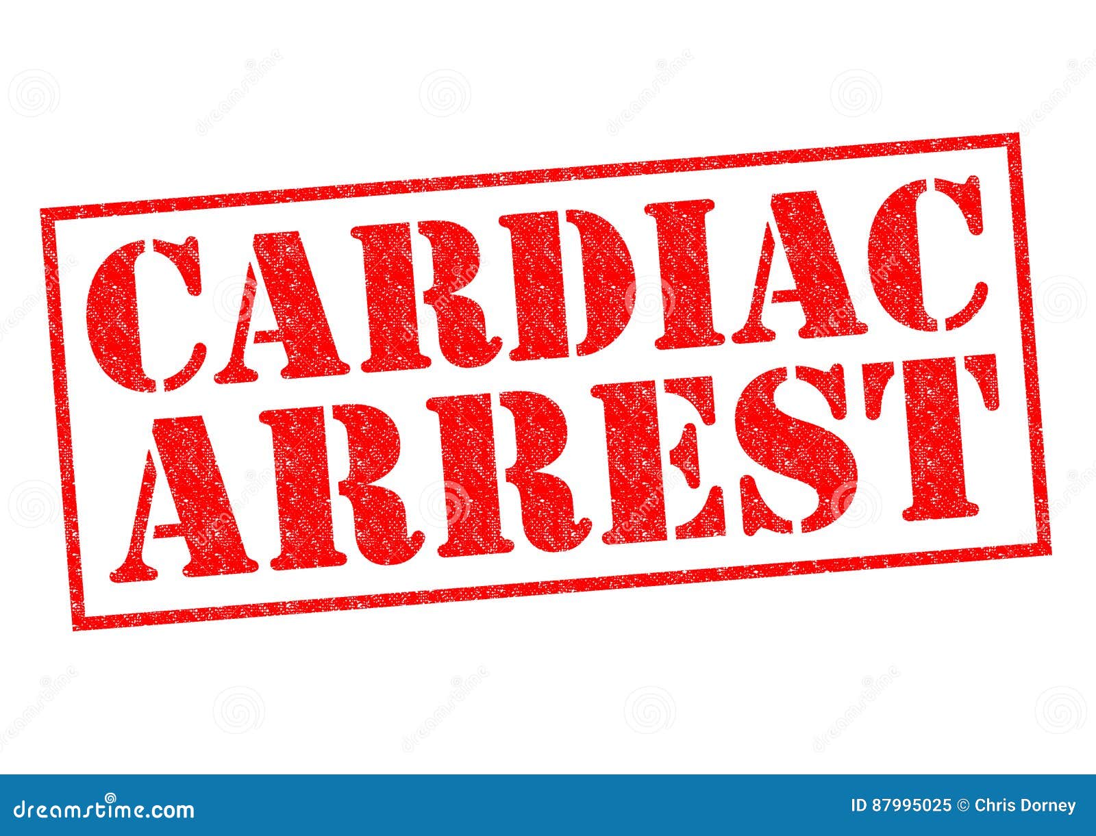 Cardiac Arrest Stamp On White Stock Photo | CartoonDealer.com #261339000
