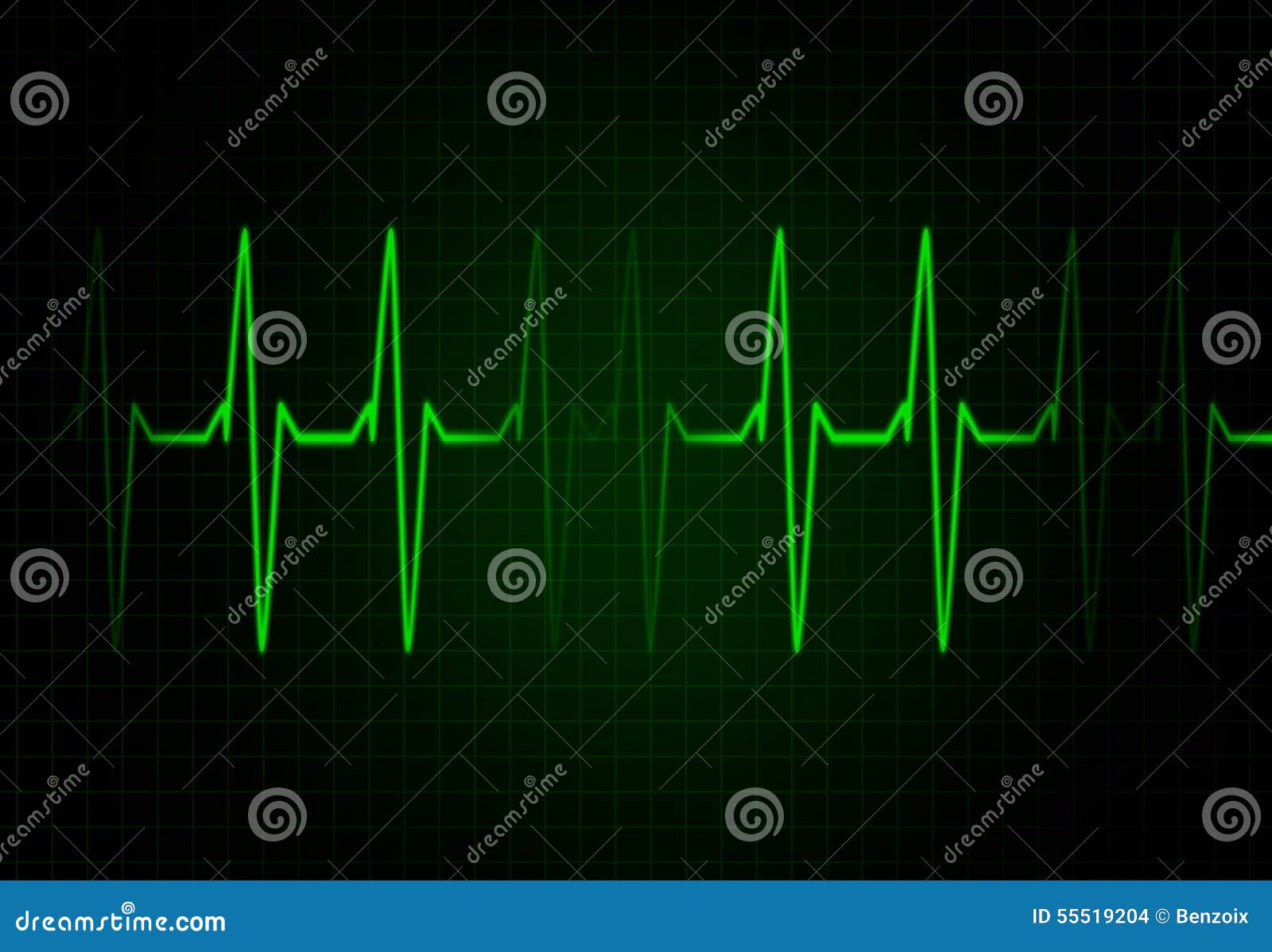 Cardiac Green Graph Stock Image | CartoonDealer.com #525505