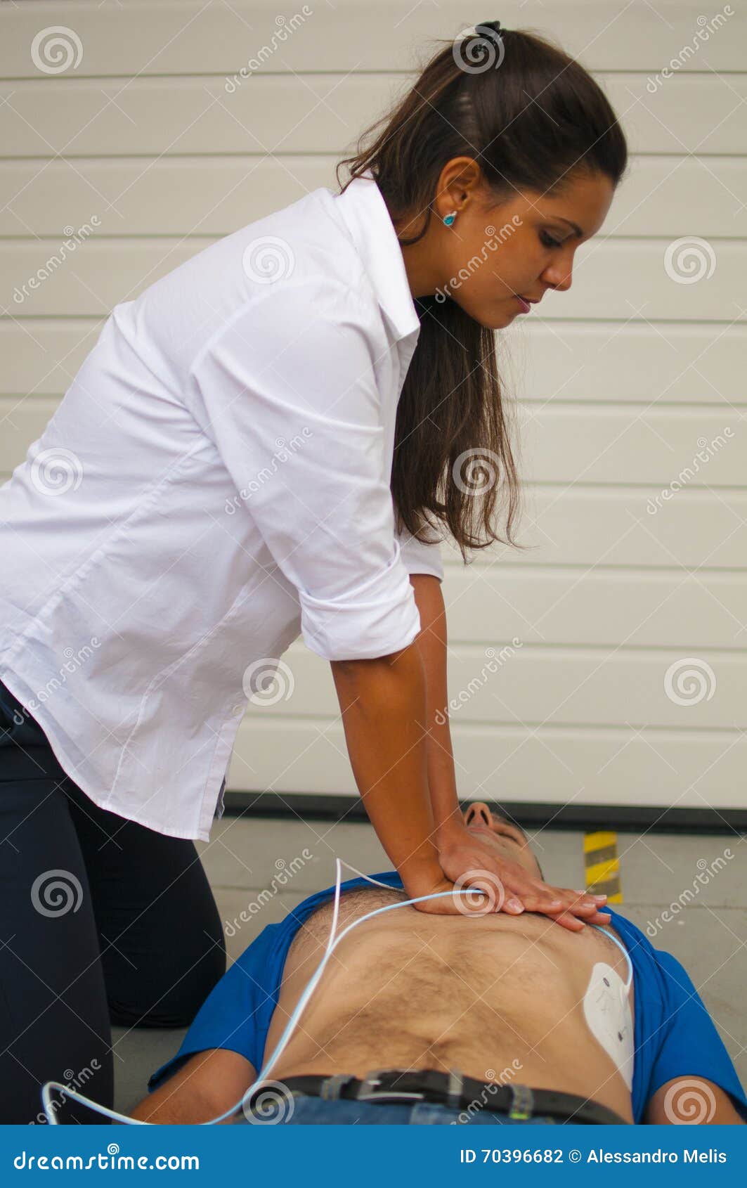 Cardiac massage stock photo. Image of resuscitation, fainting - 70396682