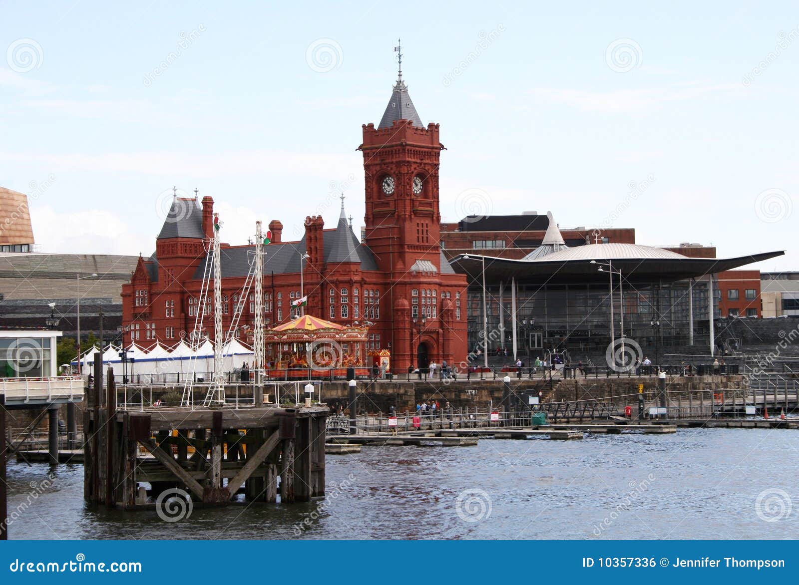 Cardiff bay stock photo. Image of cardiff, wales, pier - 10357336