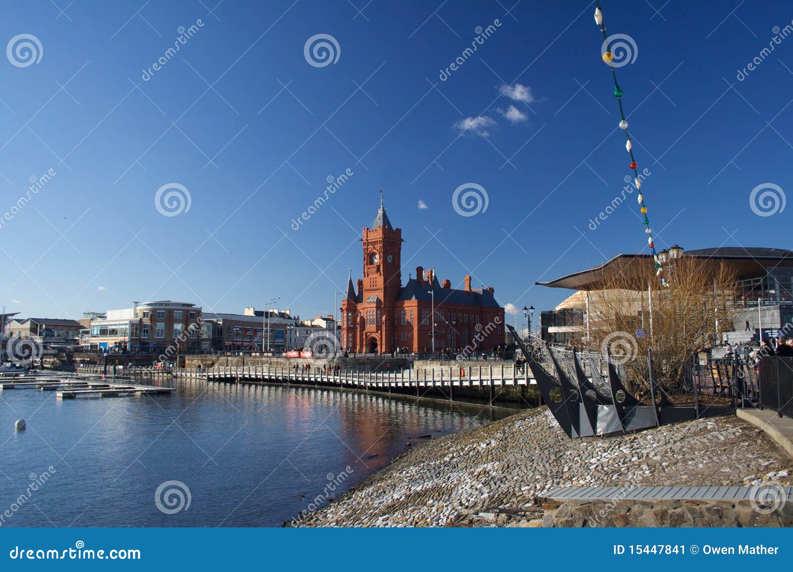 Cardiff Bay stock image. Image of warm, ocean, dock, walk - 15447841