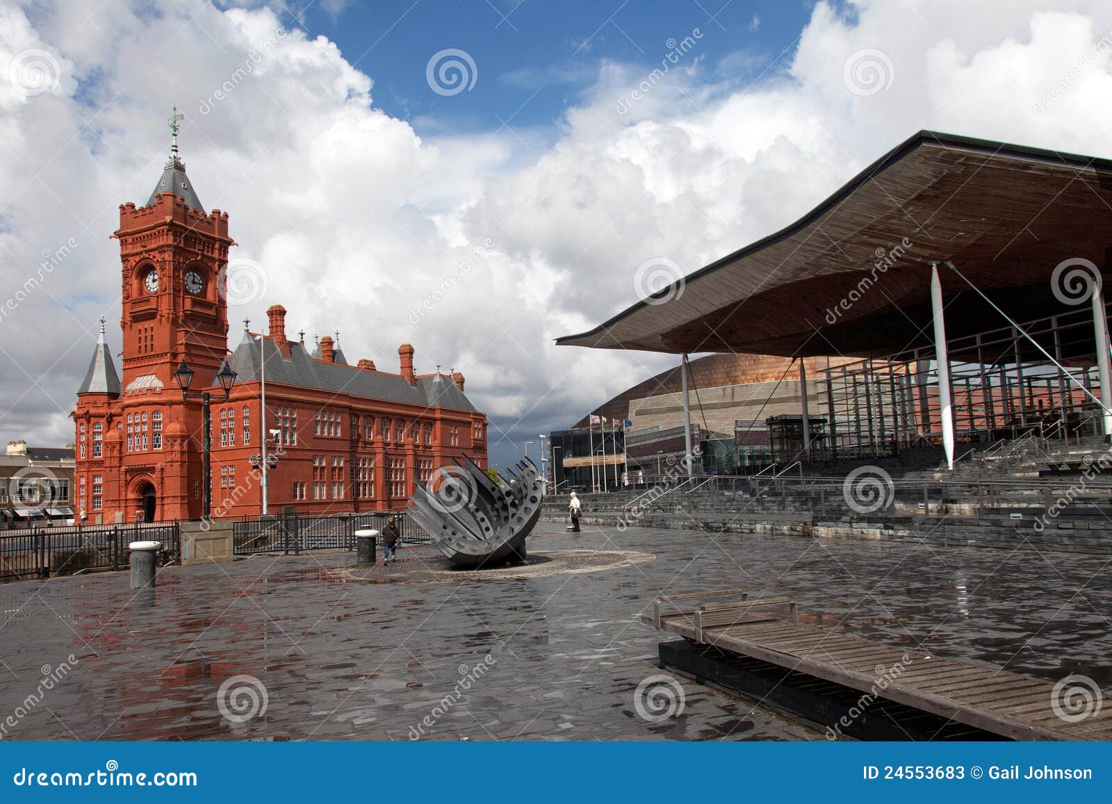 Cardiff Bay stock image. Image of welsh, wales, plass - 24553683