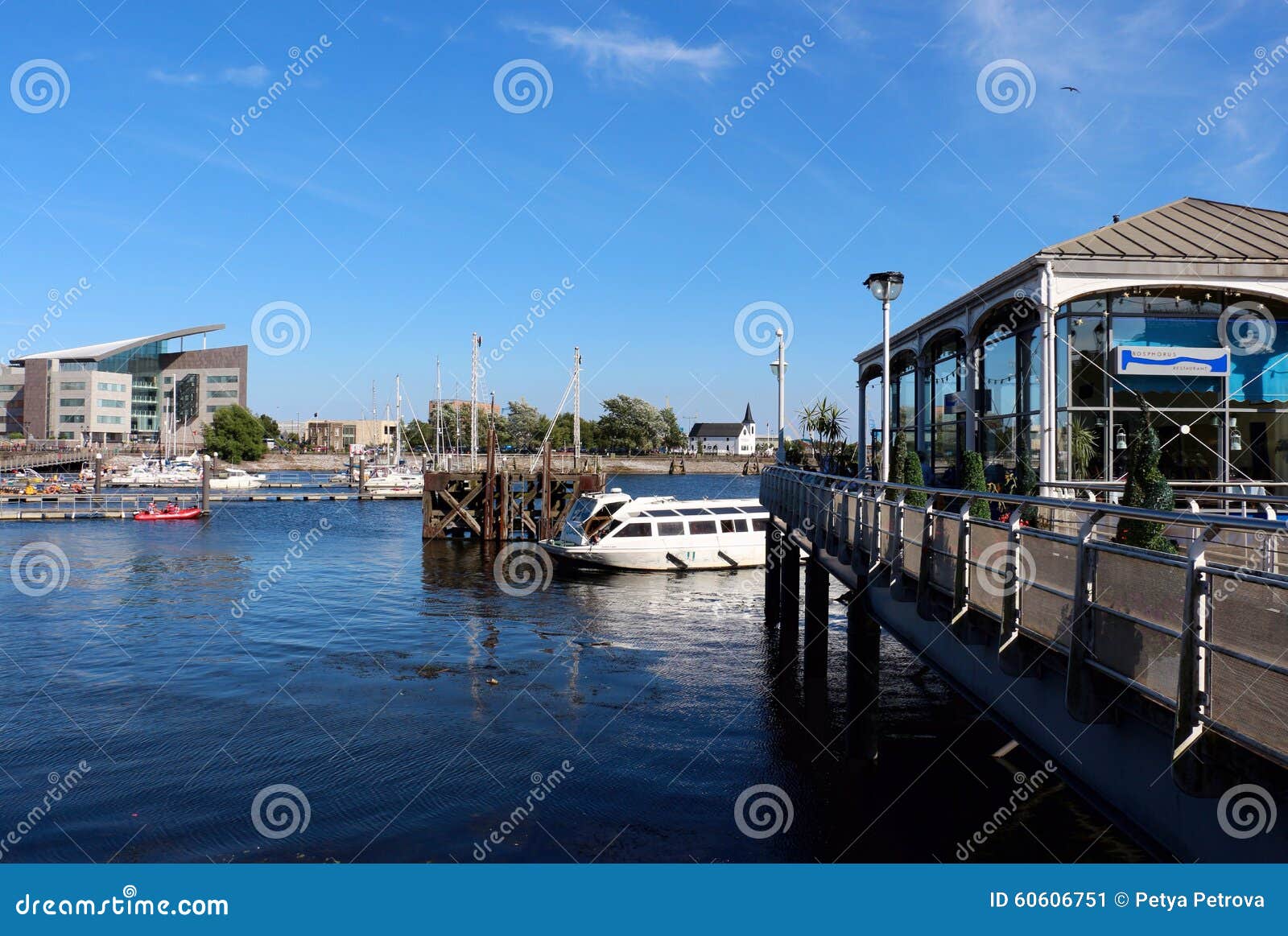 Cardiff Bay editorial photo. Image of buildings, landmark - 60606751