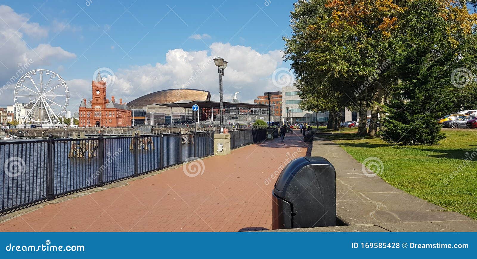 Cardiff Bay stock photo. Image of barrage, summer, cardiff - 169585428