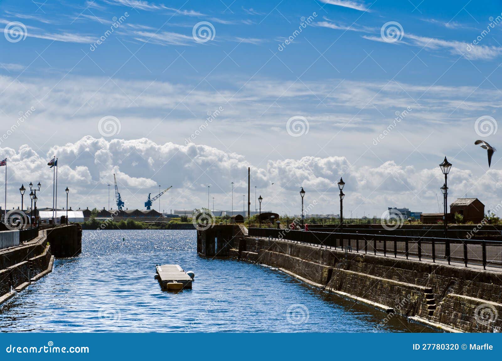 Cardiff Bay Dock Area stock photo. Image of ocean, shipping - 27780320