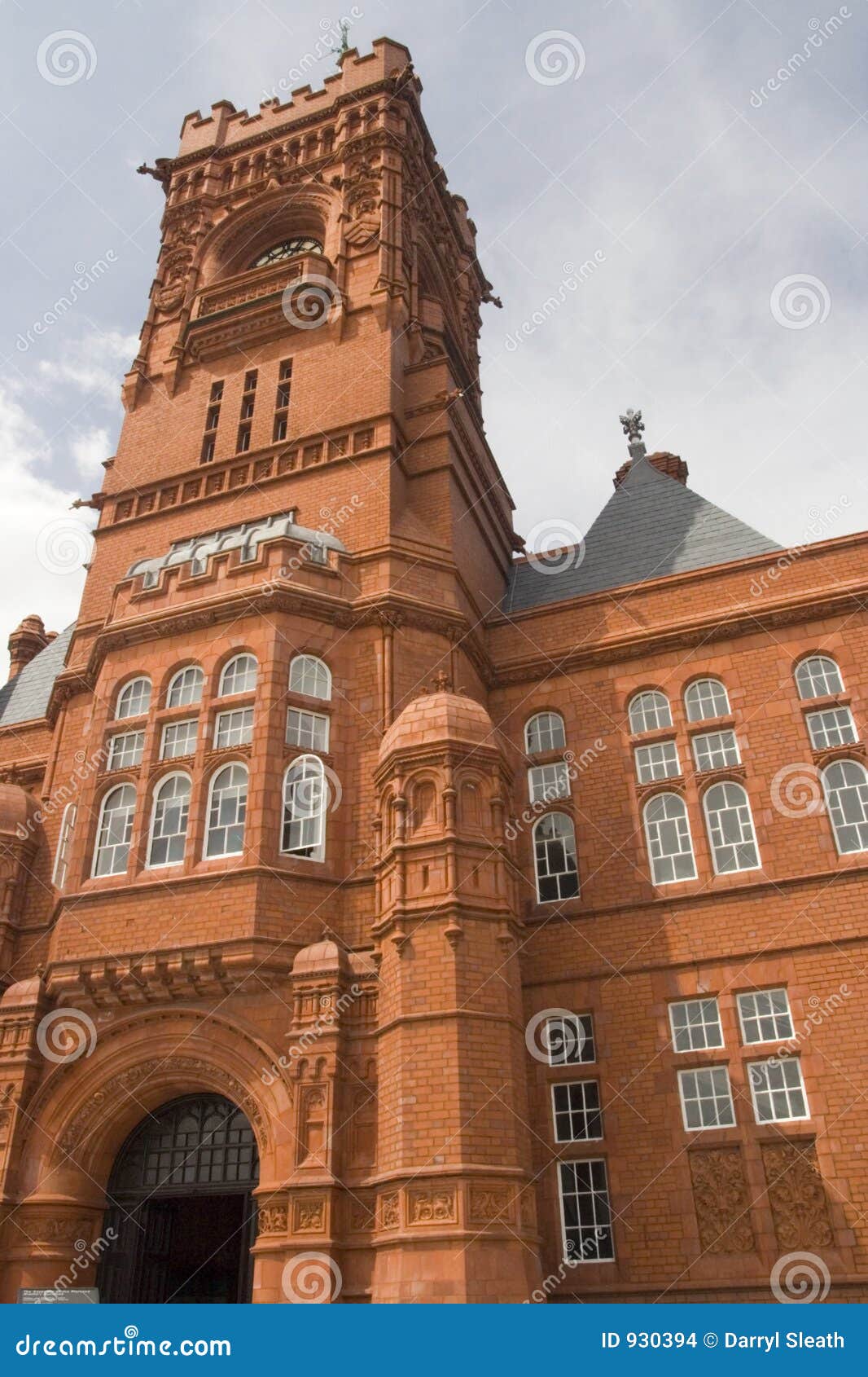 Cardiff Bay Landmark; Pierhead Building Stock Photo - Image of ...