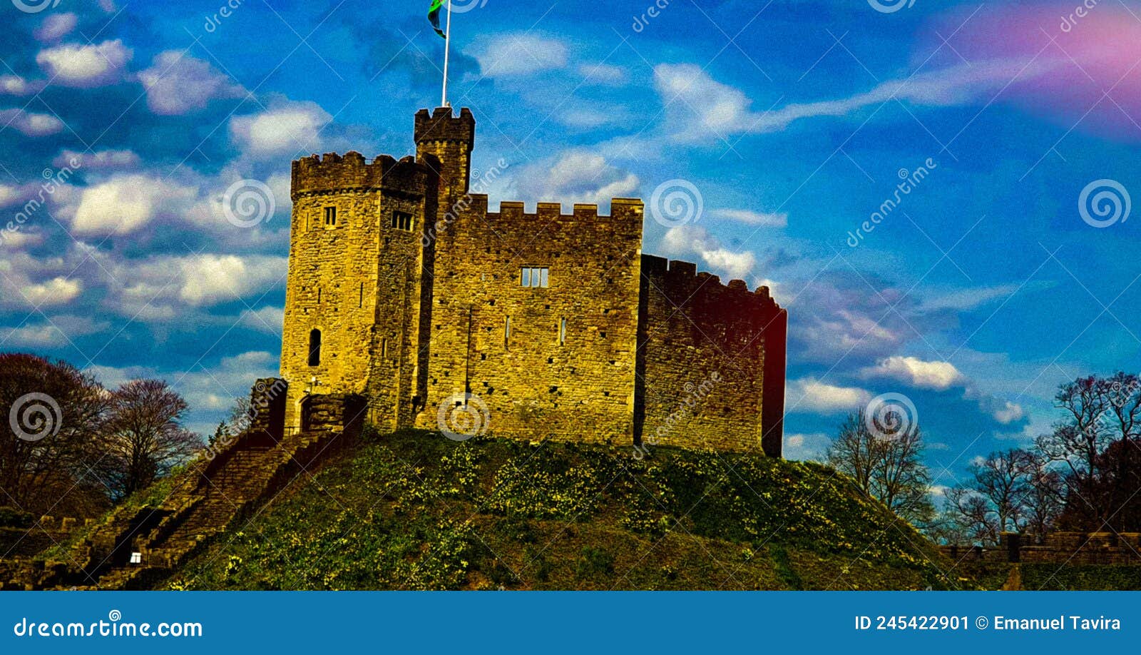 Cardiff caste stock image. Image of cardiff, history - 245422901