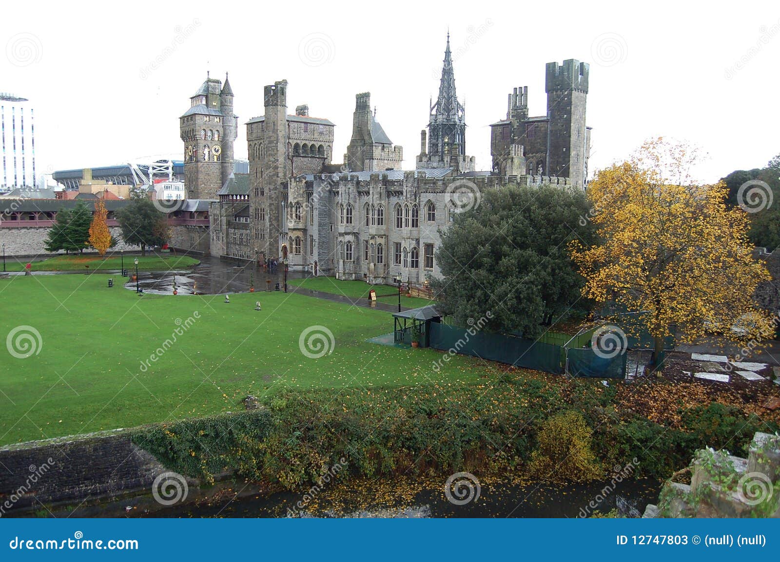 Cardiff Castle stock image. Image of buildings, palace - 12747803