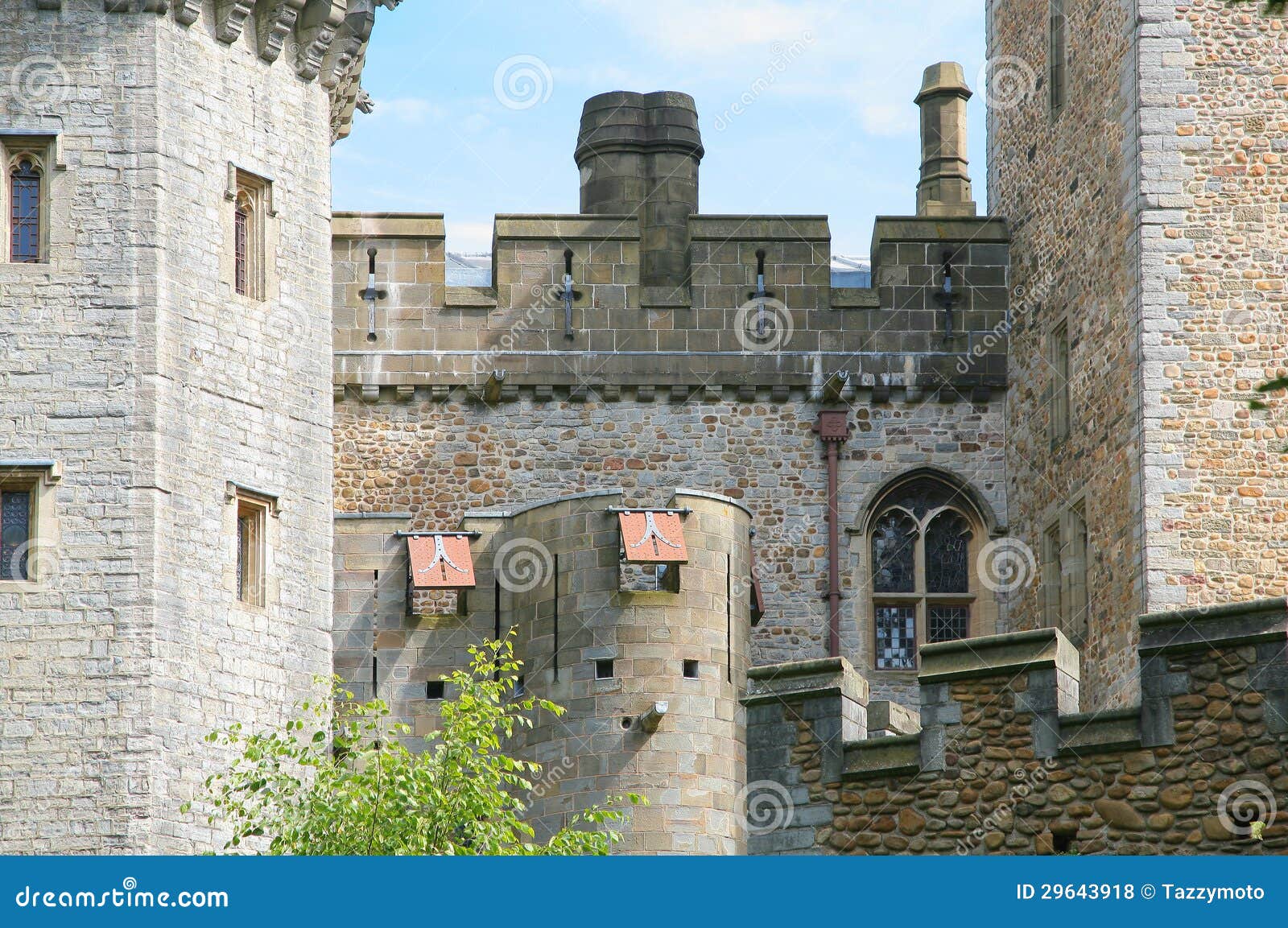 Cardiff castle stock photo. Image of historical, building - 29643918
