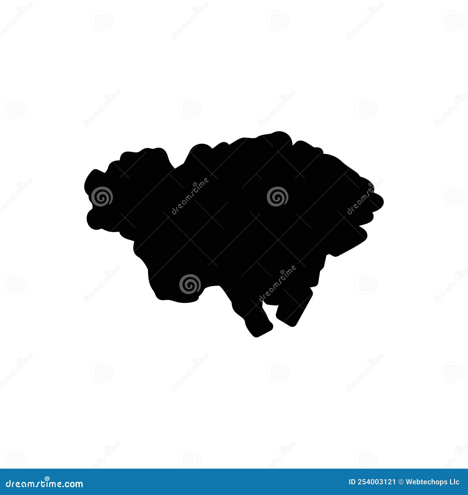 Black Solid Icon for Cardiff, Map and Continent Stock Illustration ...