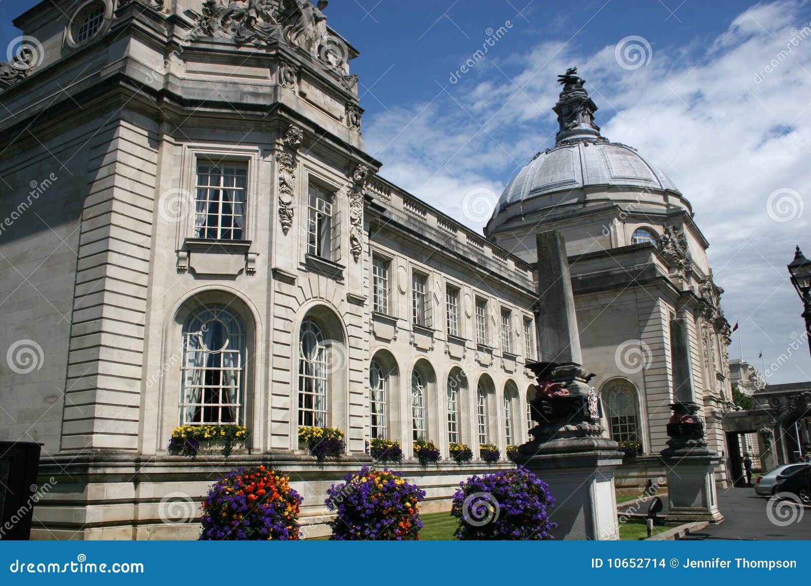 Cardiff-Rathaus stockfoto. Bild von fassade, geschichte - 10652714