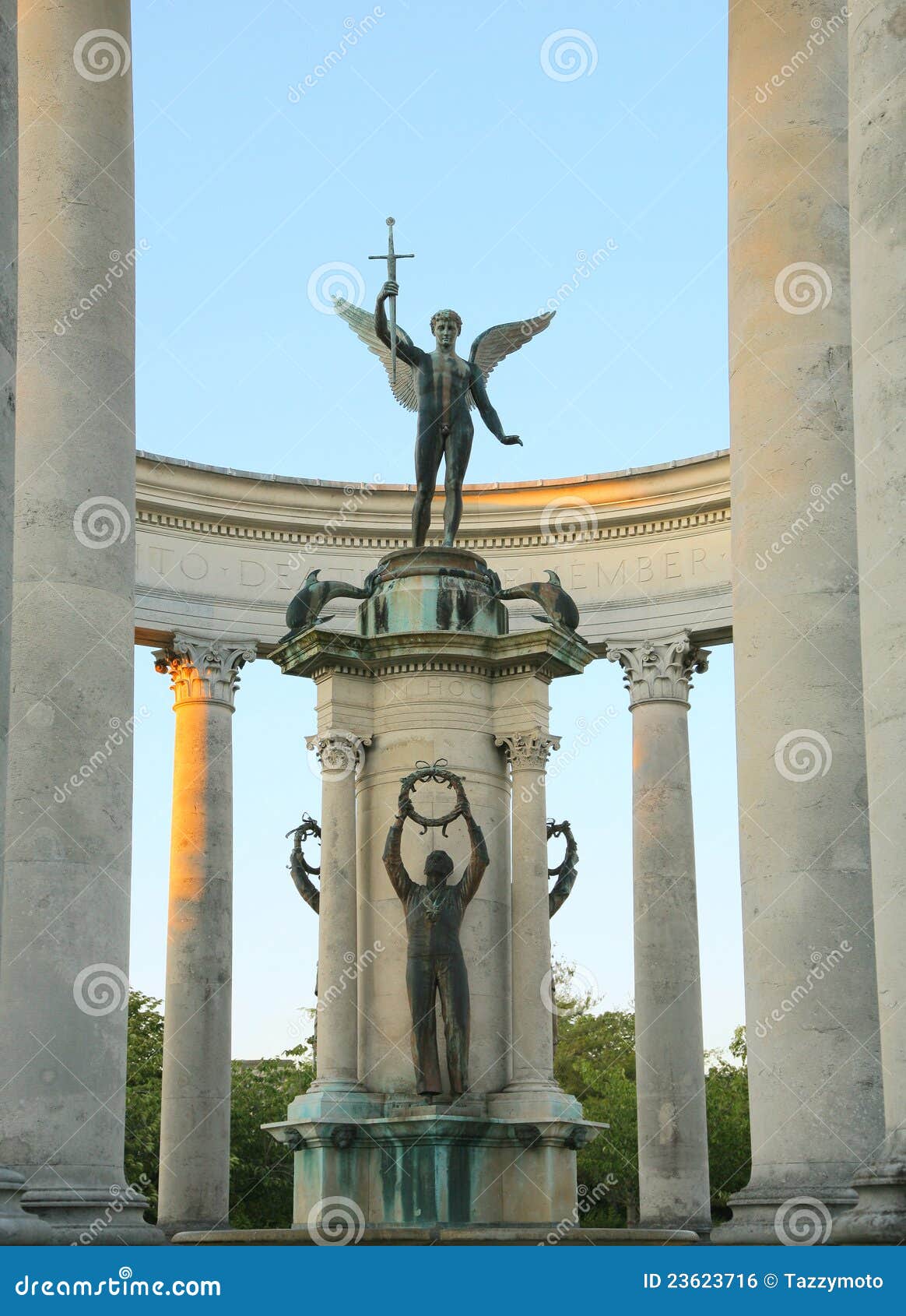 Cardiff war memorial editorial photo. Image of bronze - 23623716