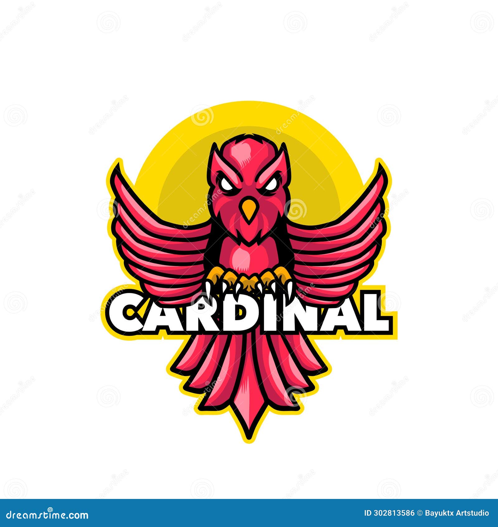 Angry Cardinal Bird Cartoon | CartoonDealer.com #198919593