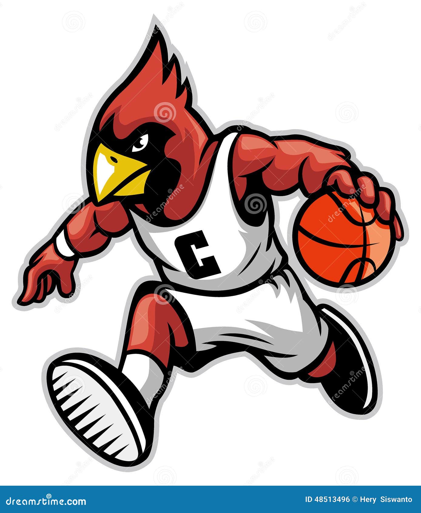 Cardinals Mascot Basketball
