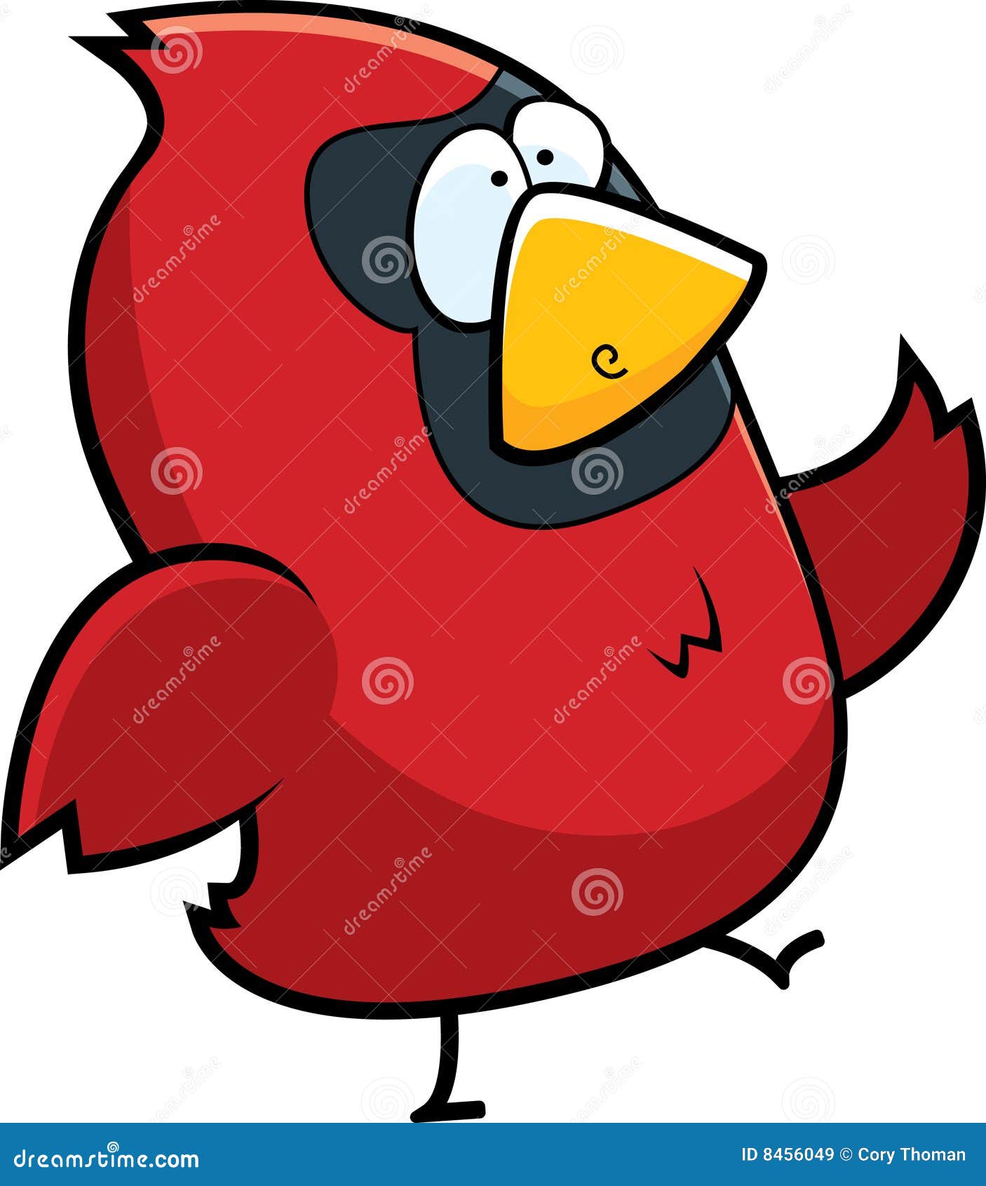 Cardinal Bird stock vector. Illustration of vector, cartoon - 8456049