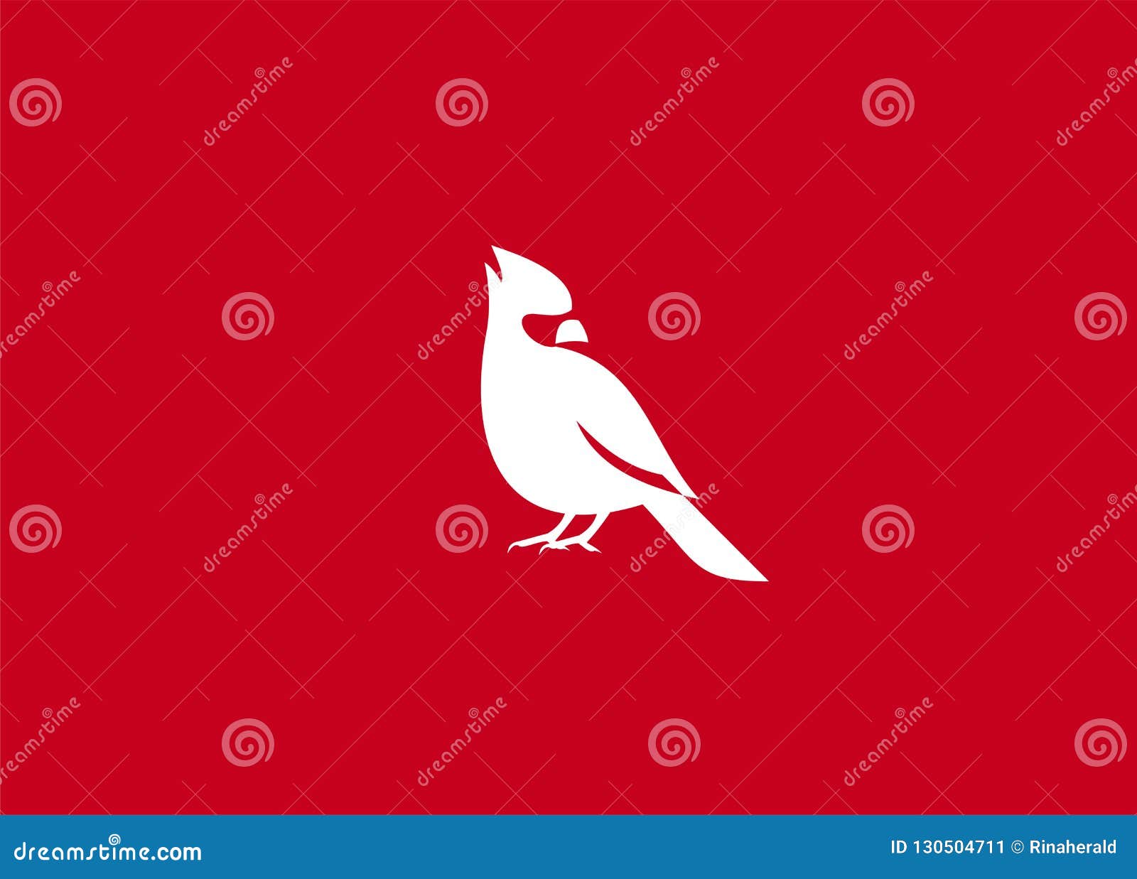 Cardinal Bird Simple Logo Icon Designs Vector Illustration Stock ...