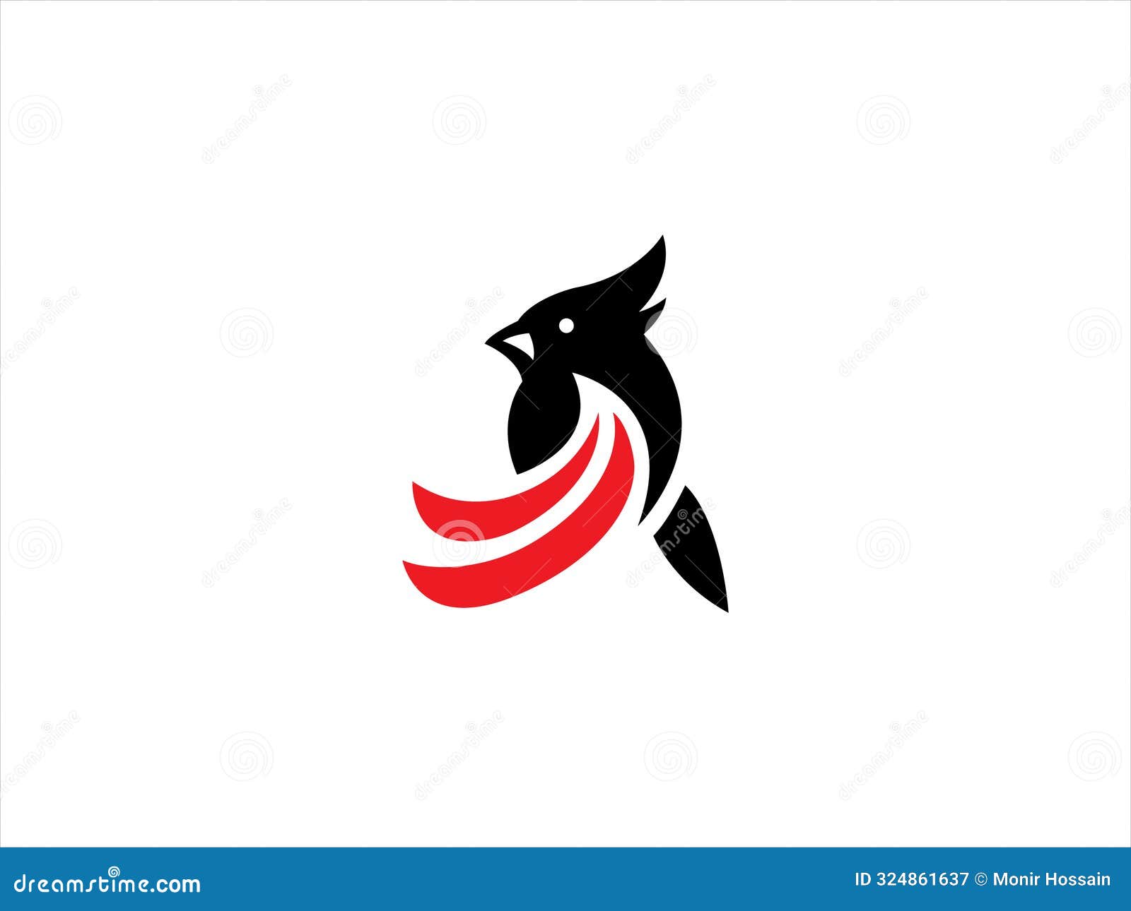 Cardinal logo vector stock illustration. Illustration of wildlife ...