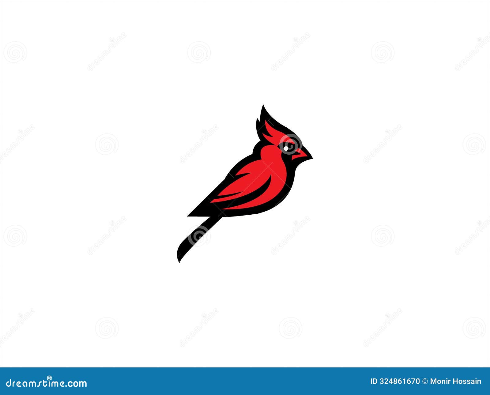 Cardinal logo vector stock illustration. Illustration of football ...
