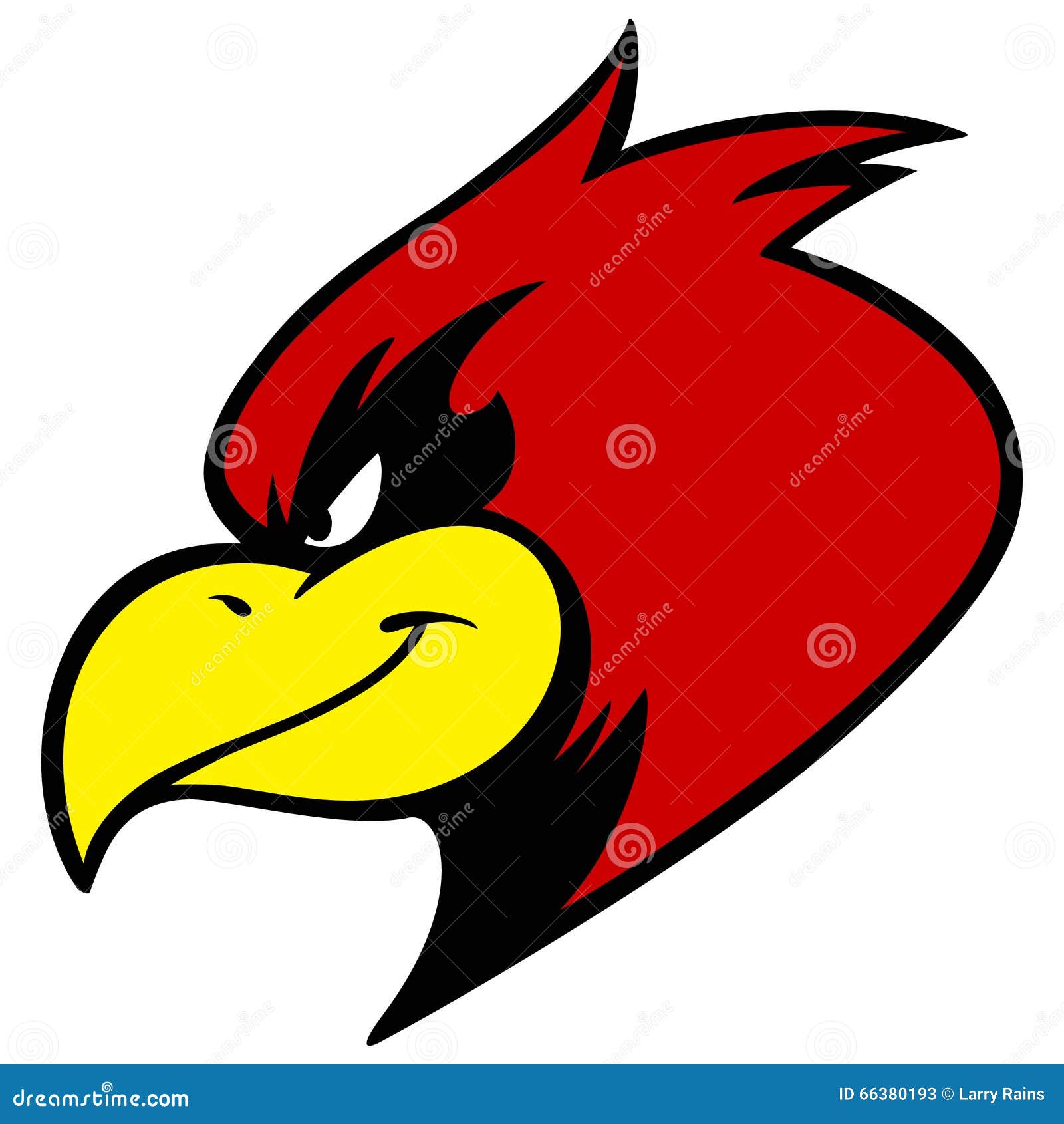 Cardinal Mascot stock vector. Illustration of beak, mascot - 66380193