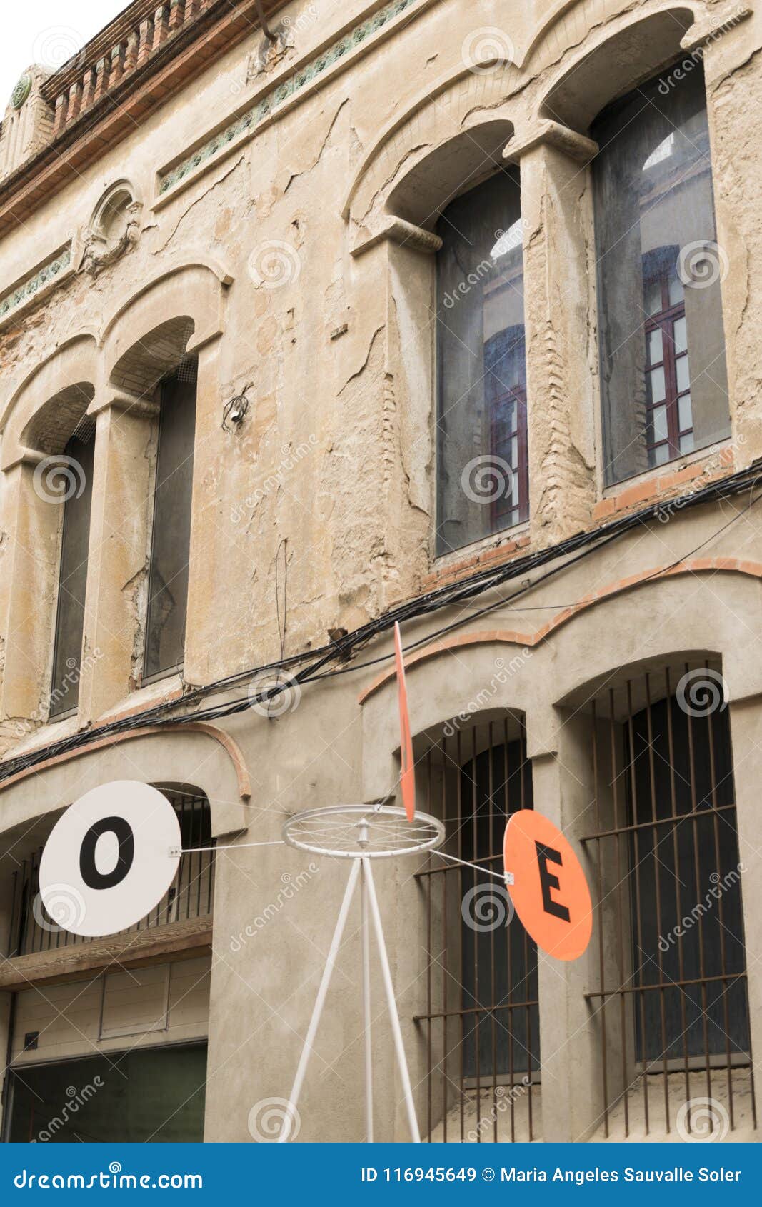 Cardinal points. stock image. Image of building, chipped - 116945649