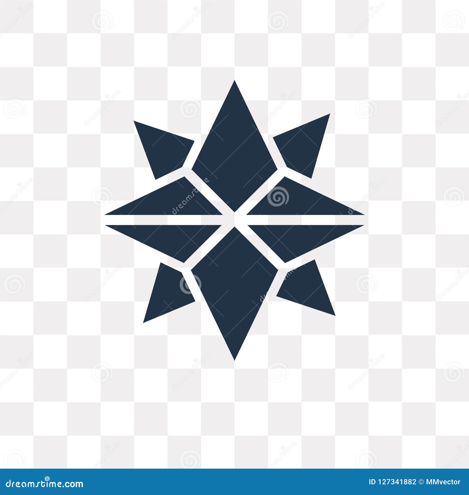 Cardinal Points on Winds Star Vector Icon Isolated on Transparent ...