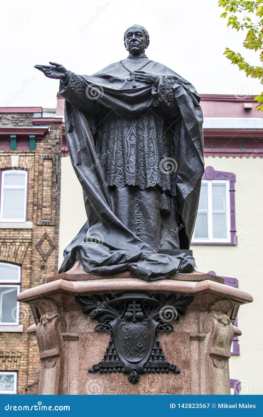 Cardinal Statue in Quebec City Canada Stock Image - Image of canada ...