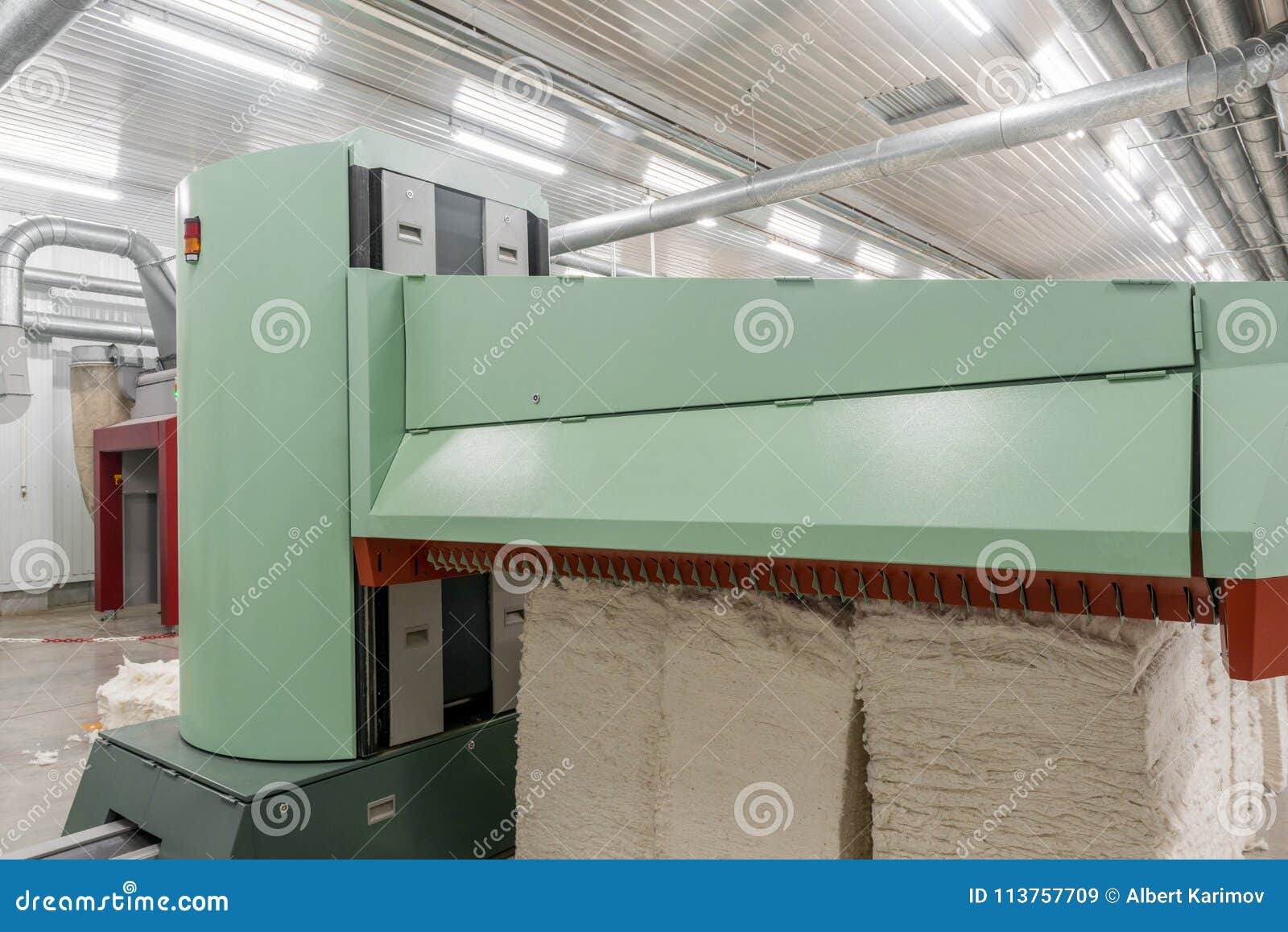 Carding Machine in Textile Factory Stock Image - Image of processing ...