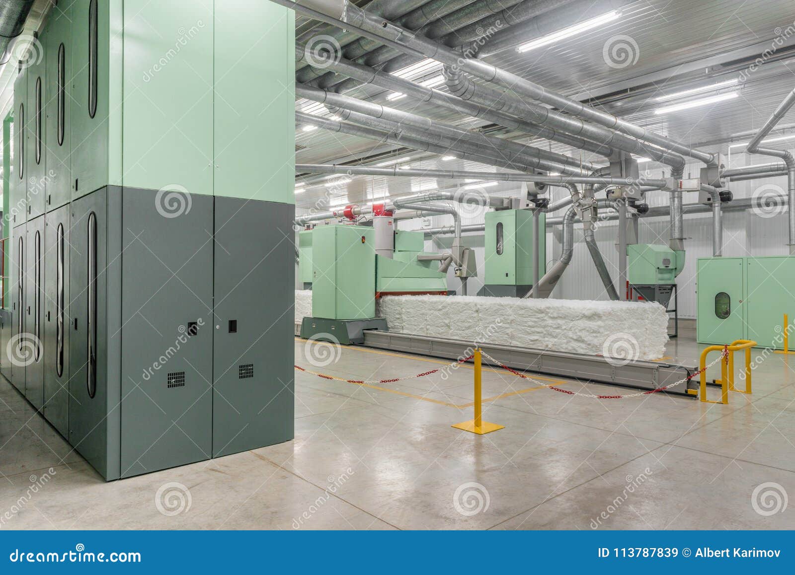 Carding Machine in Textile Factory Stock Image - Image of preparation ...