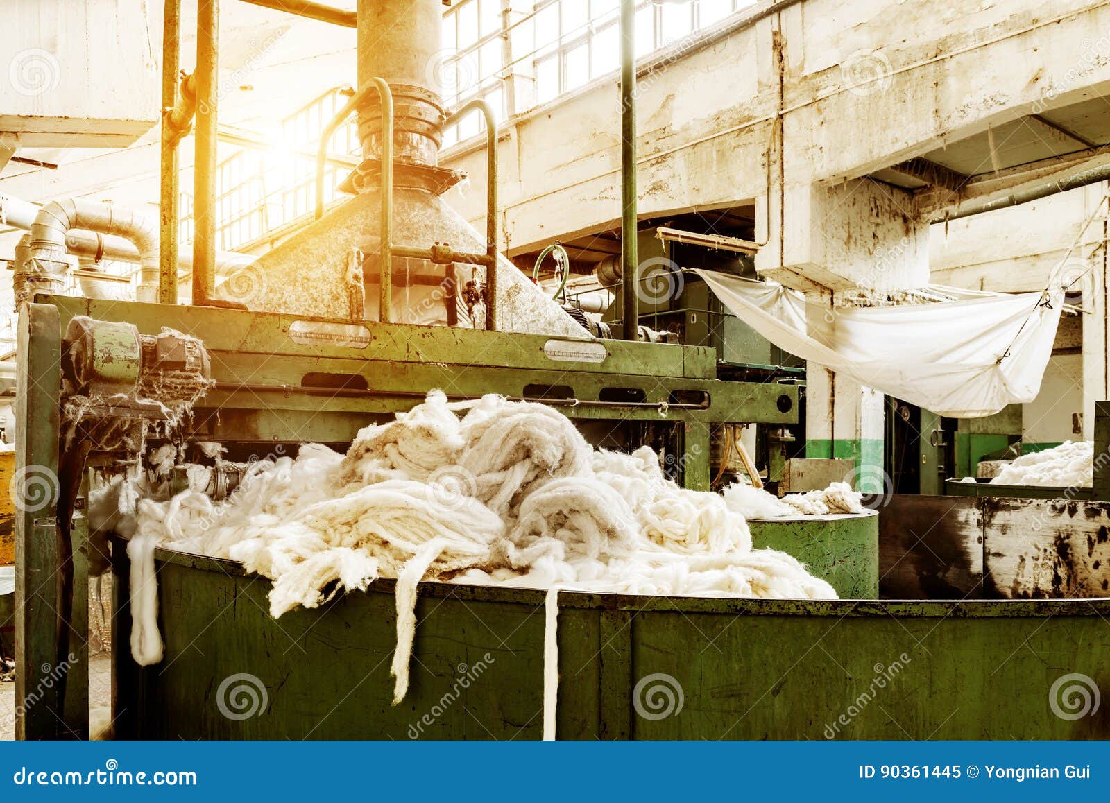 Carding Machine for Textile Mill Stock Image - Image of spinning, yarn ...