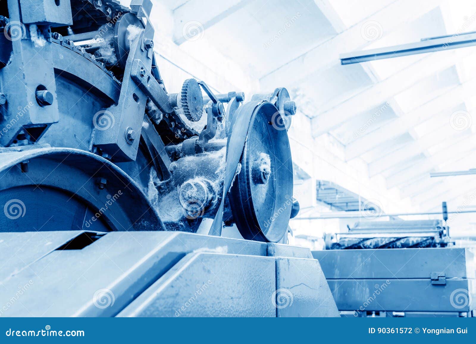 Carding Machine for Textile Mill Stock Photo - Image of textile, cloth ...