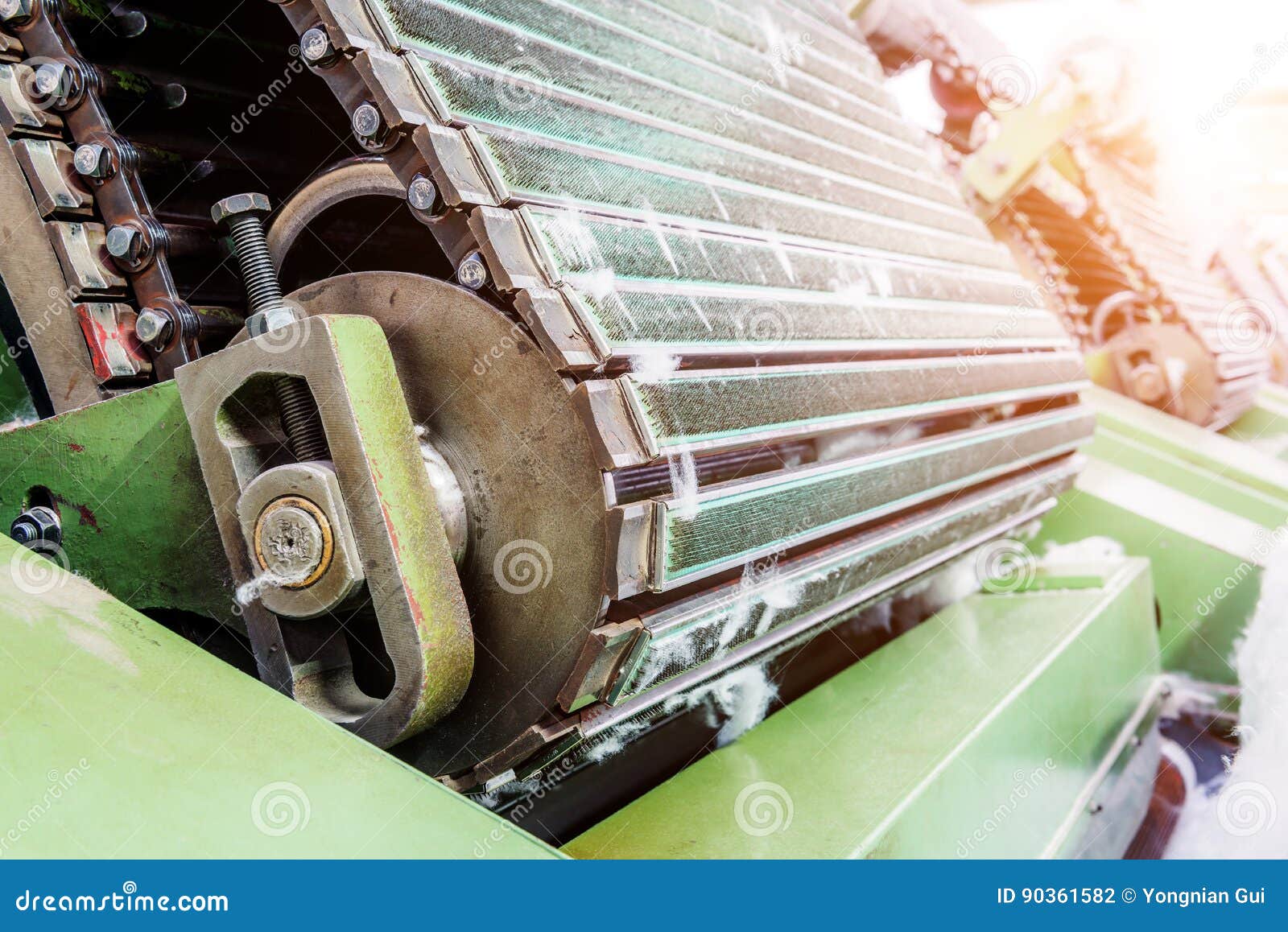 Carding Machine for Textile Mill Stock Photo - Image of background ...